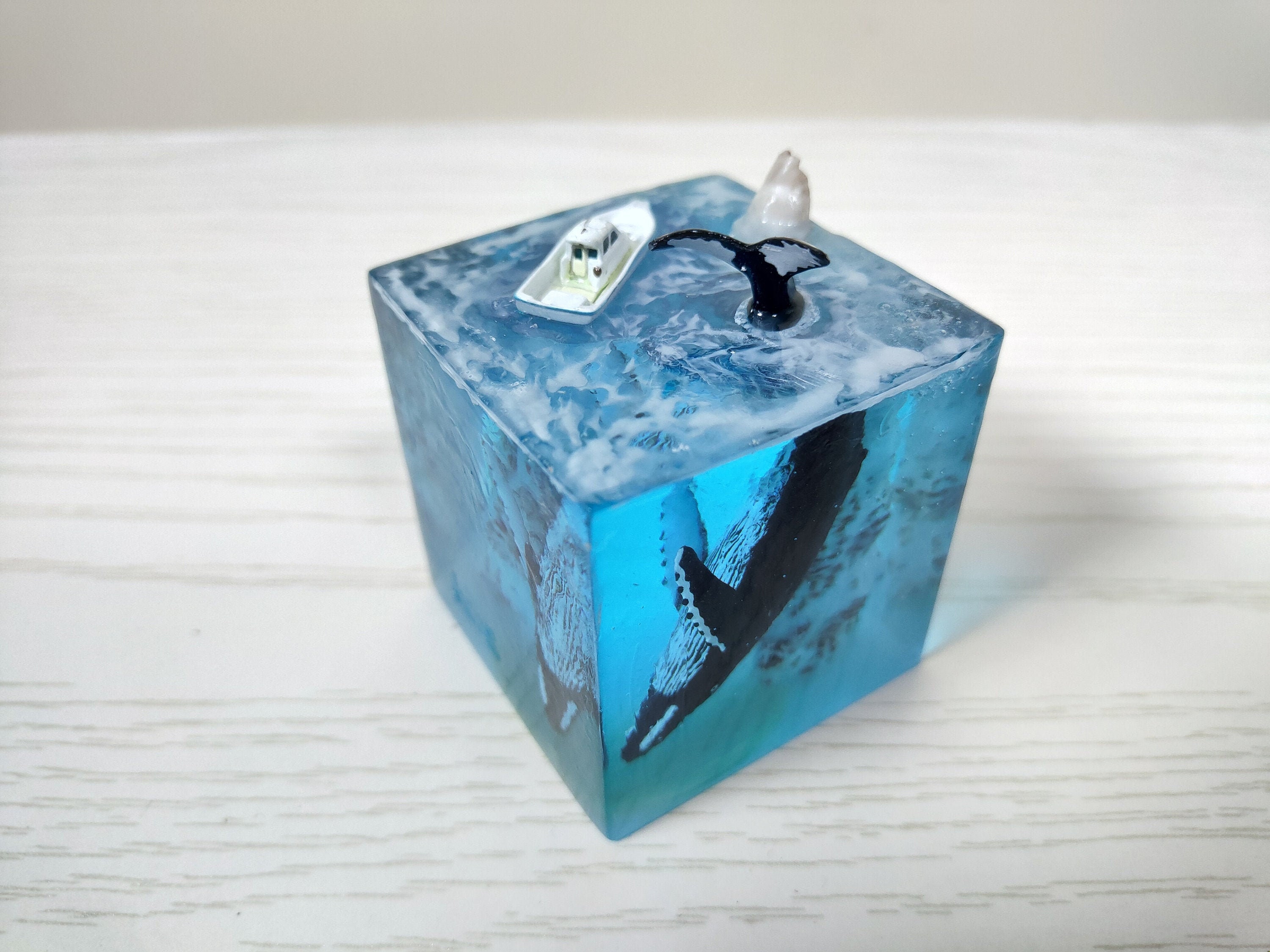 Personalized gift resin crafts / resin art / 52HZ Alice / | Etsy