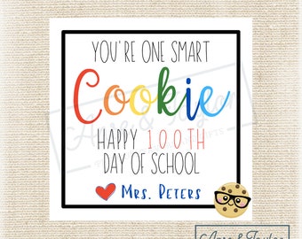 100th Day of School Tag | Etsy