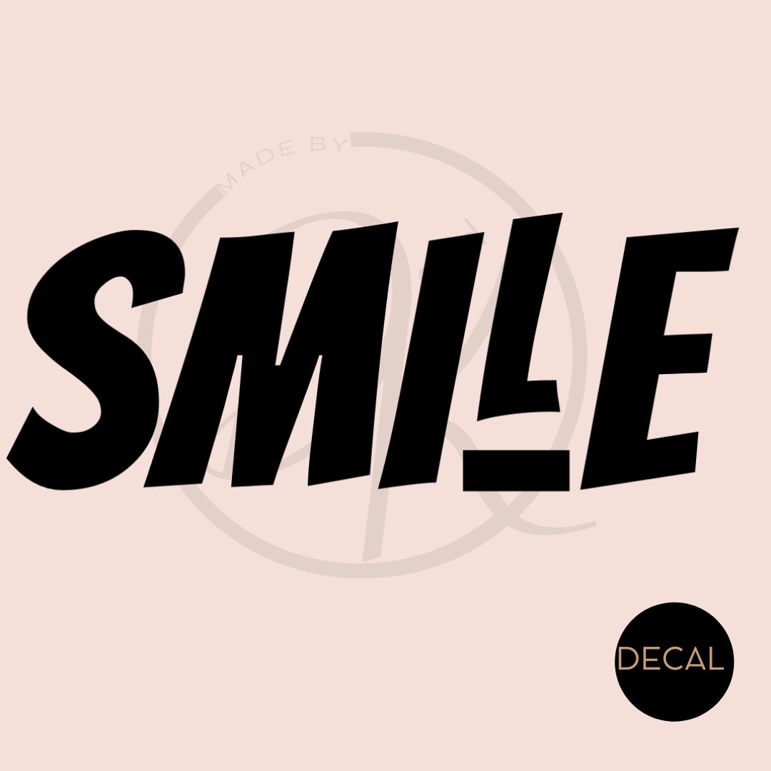 Smile Decal Car Decals Petty Decals Stickers for Cars Happy Decal Vinyl ...