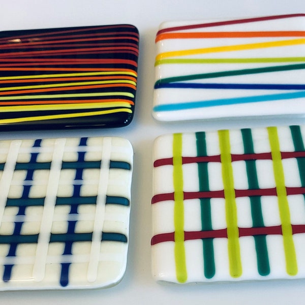 Fused Glass Coasters - Etsy