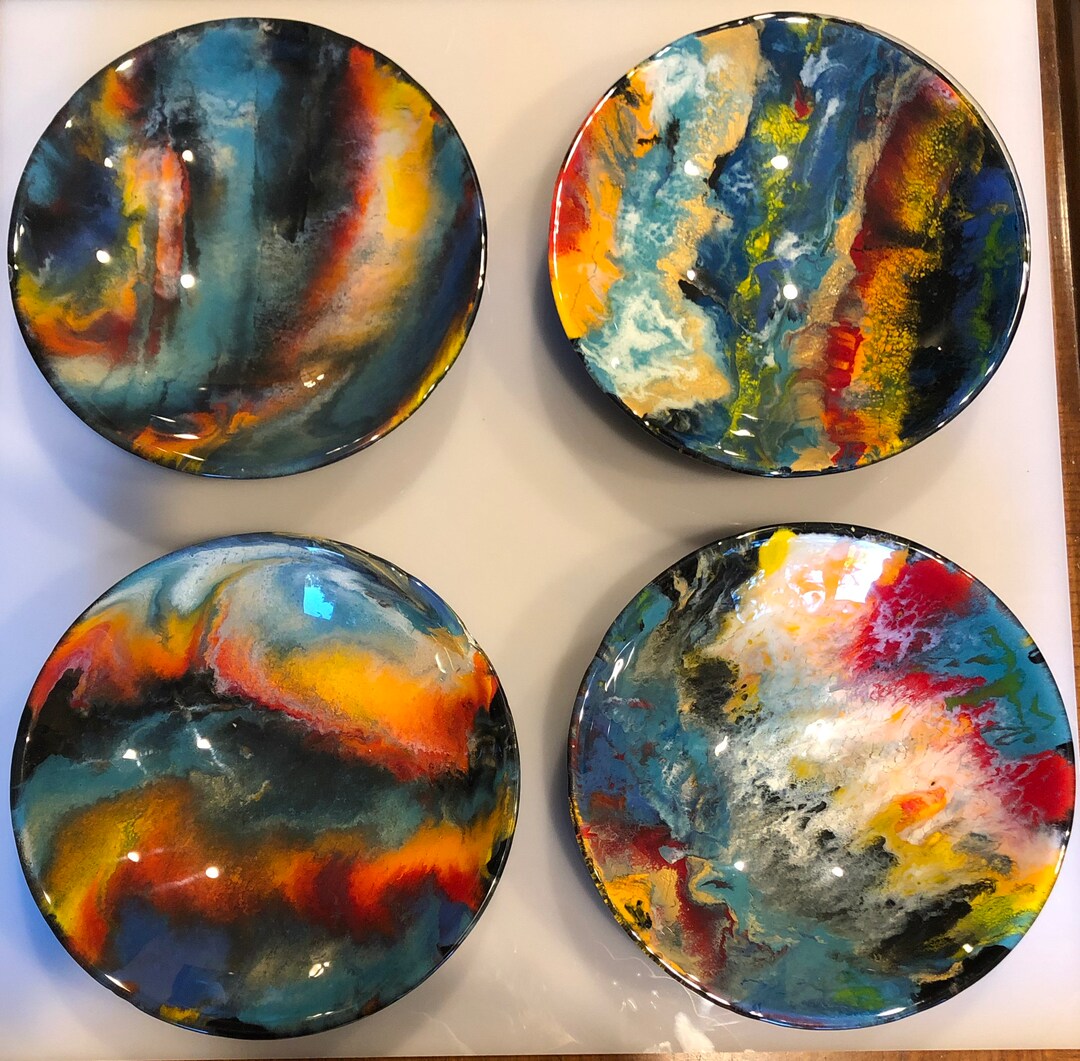 Fused Glass Galactic Bowl 10 Playing the Universe with Brilliant Colors ...