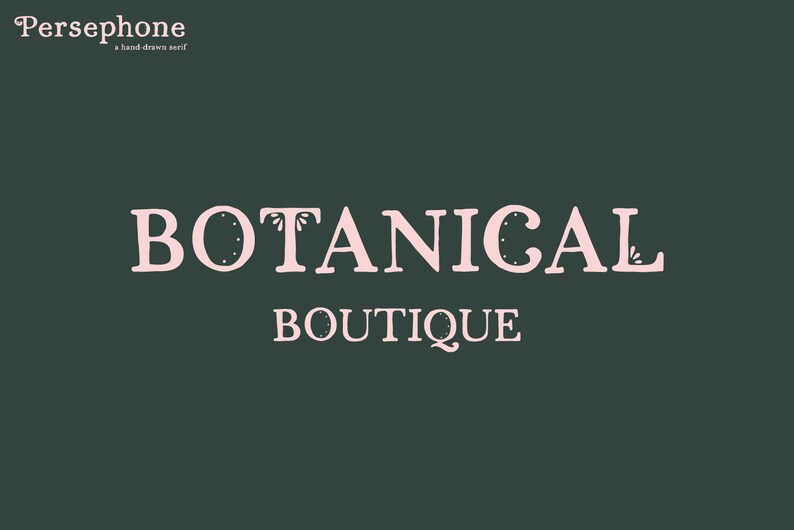 Persephone // A Hand-drawn Serif Font // Vintage, Classy, Chic Hand ...