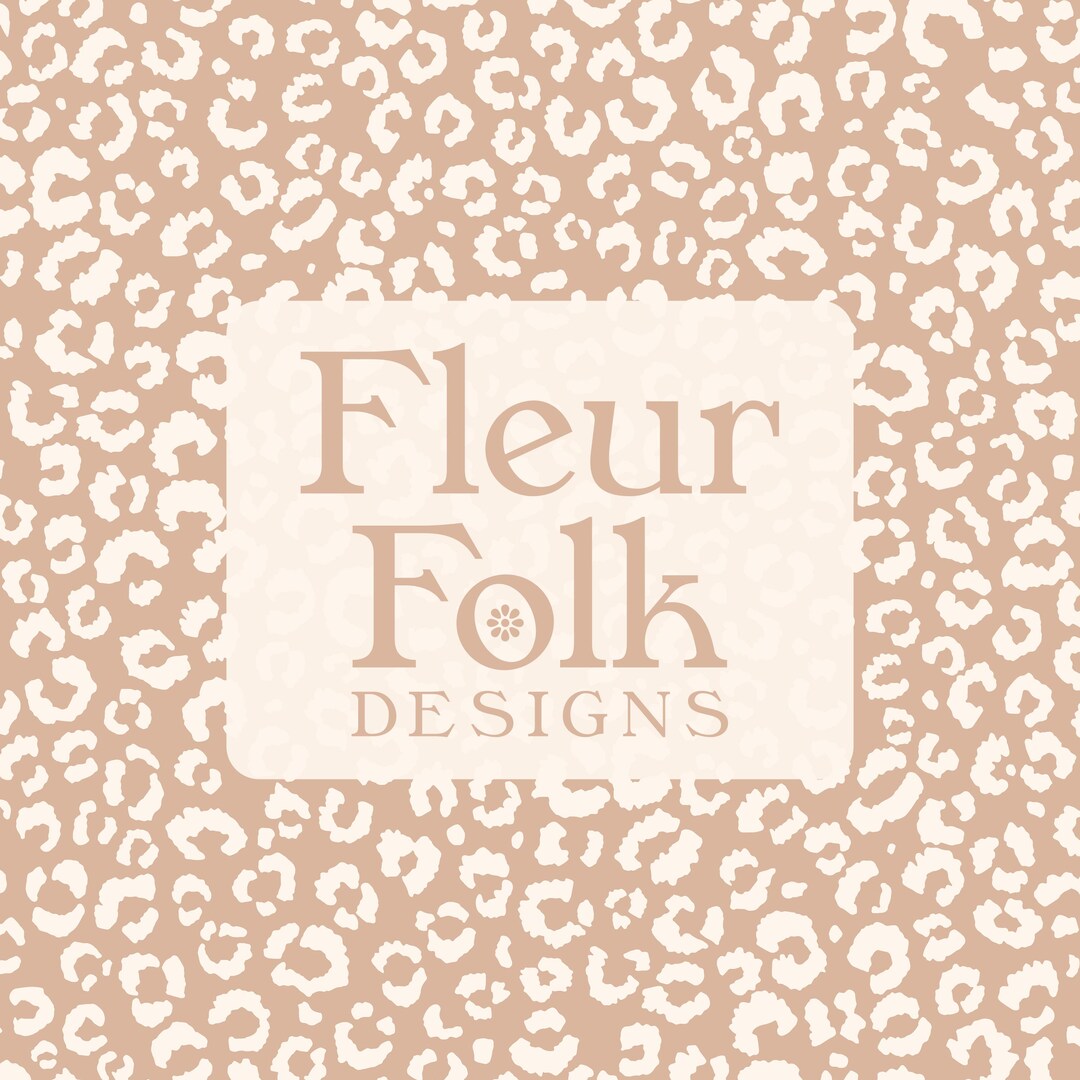 Boho Leopard Print Seamless Pattern | Muted Animal Print (digital Paper ...