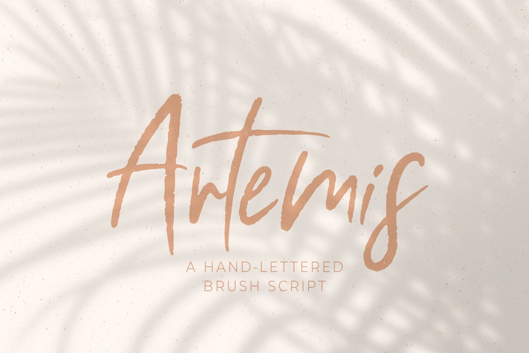 Artemis // A Hand-lettered Brush Script // Hand Lettering, Handwritten ...