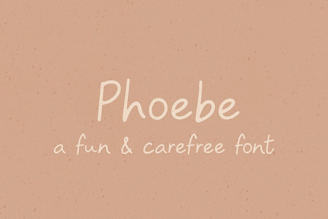 Phoebe // A Fun & Carefree Font // Display Font, Handwritten ...