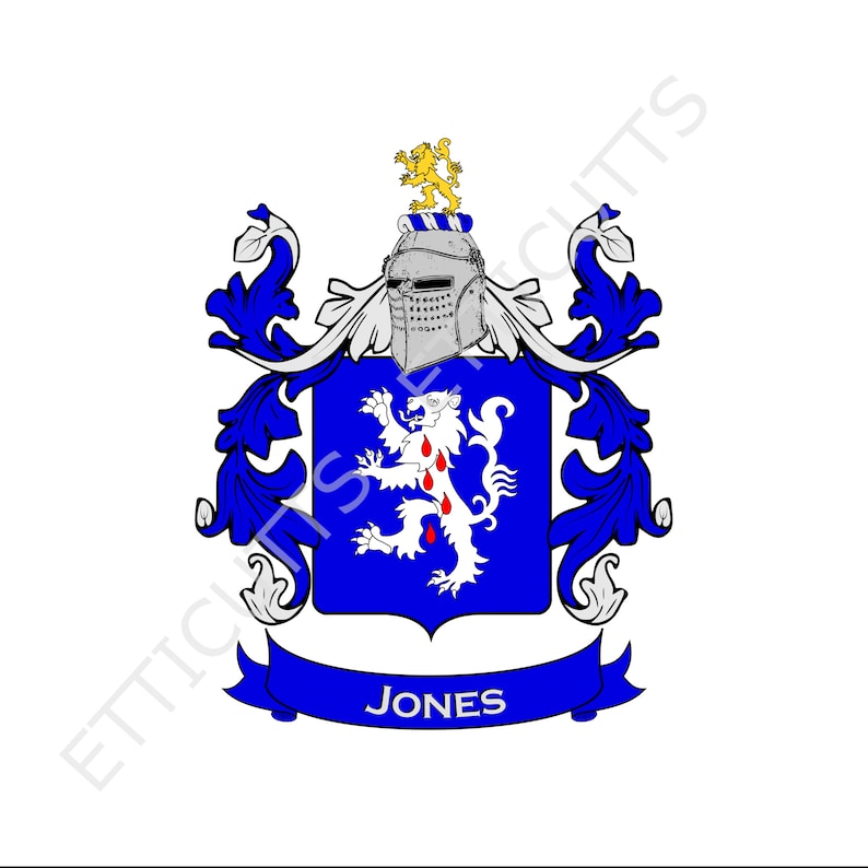 Jones Coat of Arms Family Crest PDF Download, Printable Coat of Arms ...