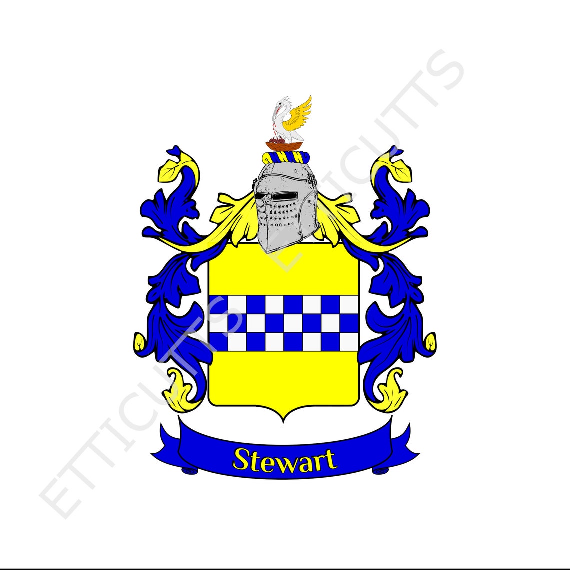 Stewart Coat of Arms Family Crest PDF Download, Printable Coat of Arms ...