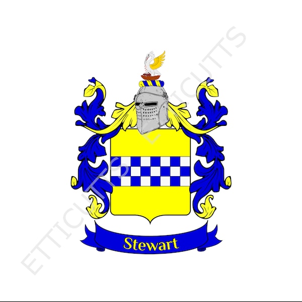 Stewart Coat of Arms - Etsy