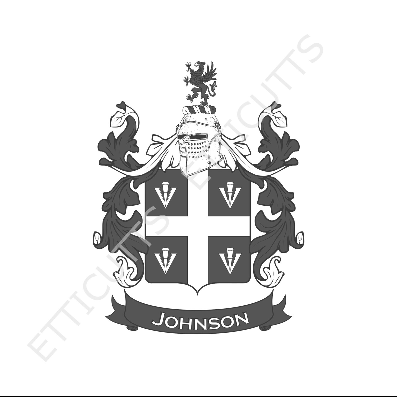 Johnson Coat of Arms Family Crest PDF Download, Printable Coat of Arms ...