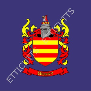 Berry Coat Of Arms Print Cut Sublimer Engrave Digital Download - Etsy ...