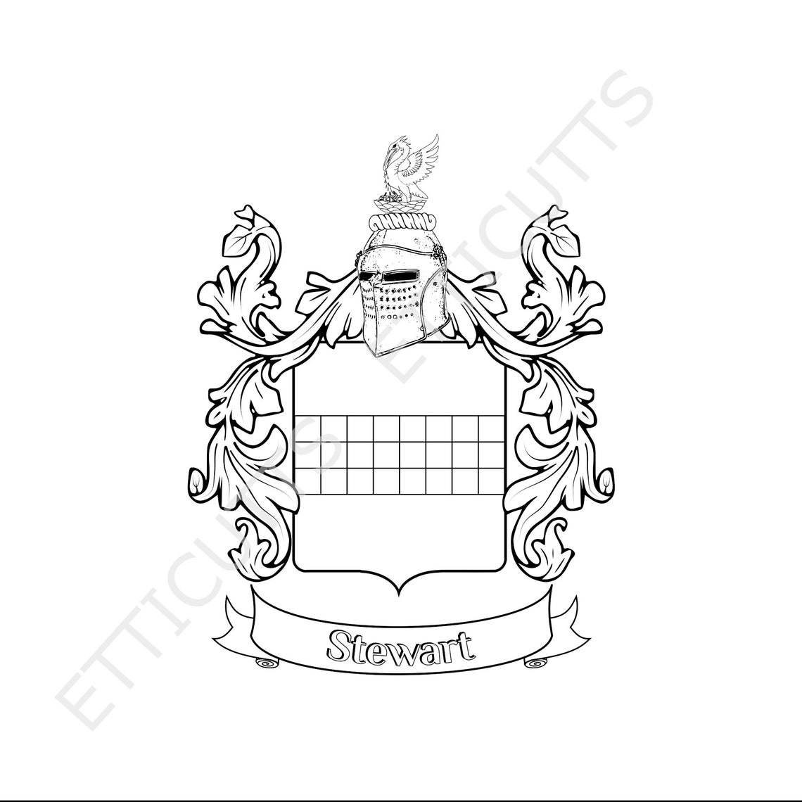 Stewart Coat of Arms Family Crest PDF Download, Printable Coat of Arms ...
