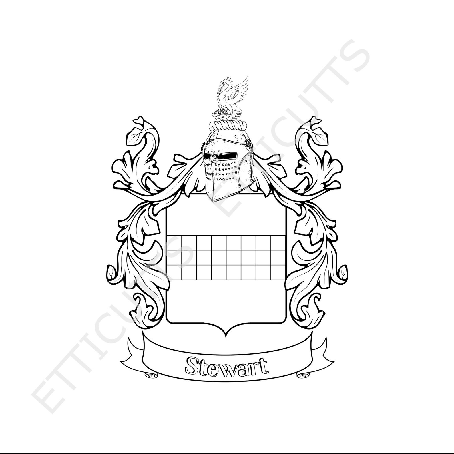 Stewart Coat of Arms Family Crest PDF Download, Printable Coat of Arms ...