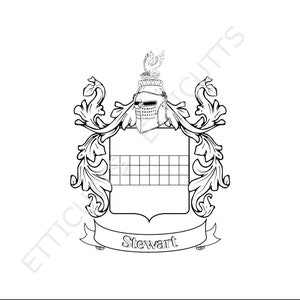 Stewart Coat of Arms Family Crest PDF Download, Printable Coat of Arms ...