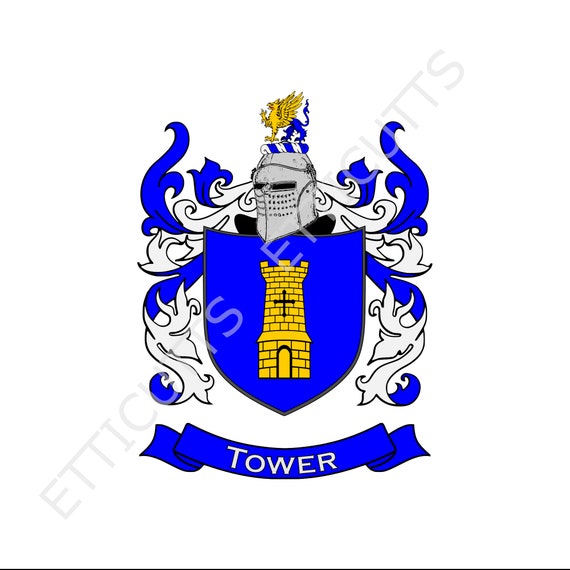 Tower Coat of Arms Print Cut Sublimate Engrave Digital - Etsy
