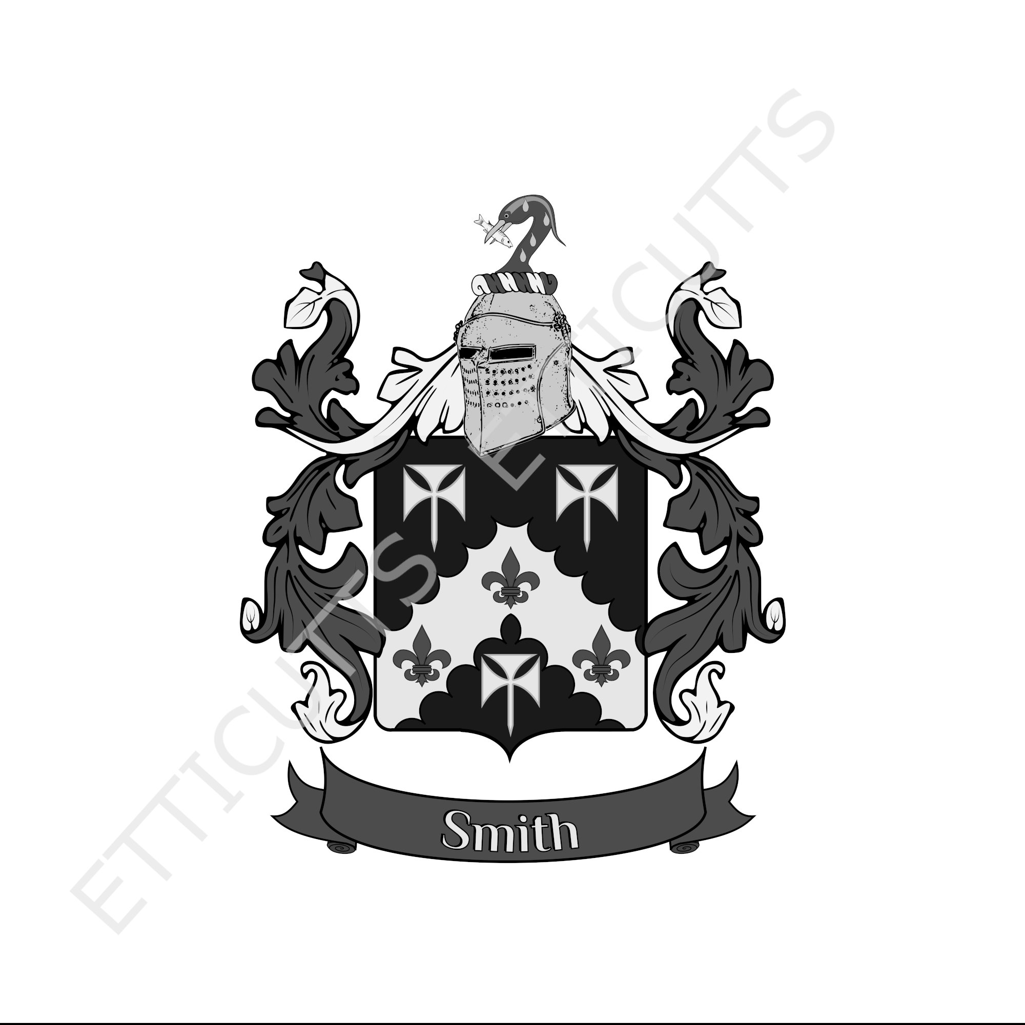 Smith Coat of Arms Family Crest PDF Download, Printable Coat of Arms ...