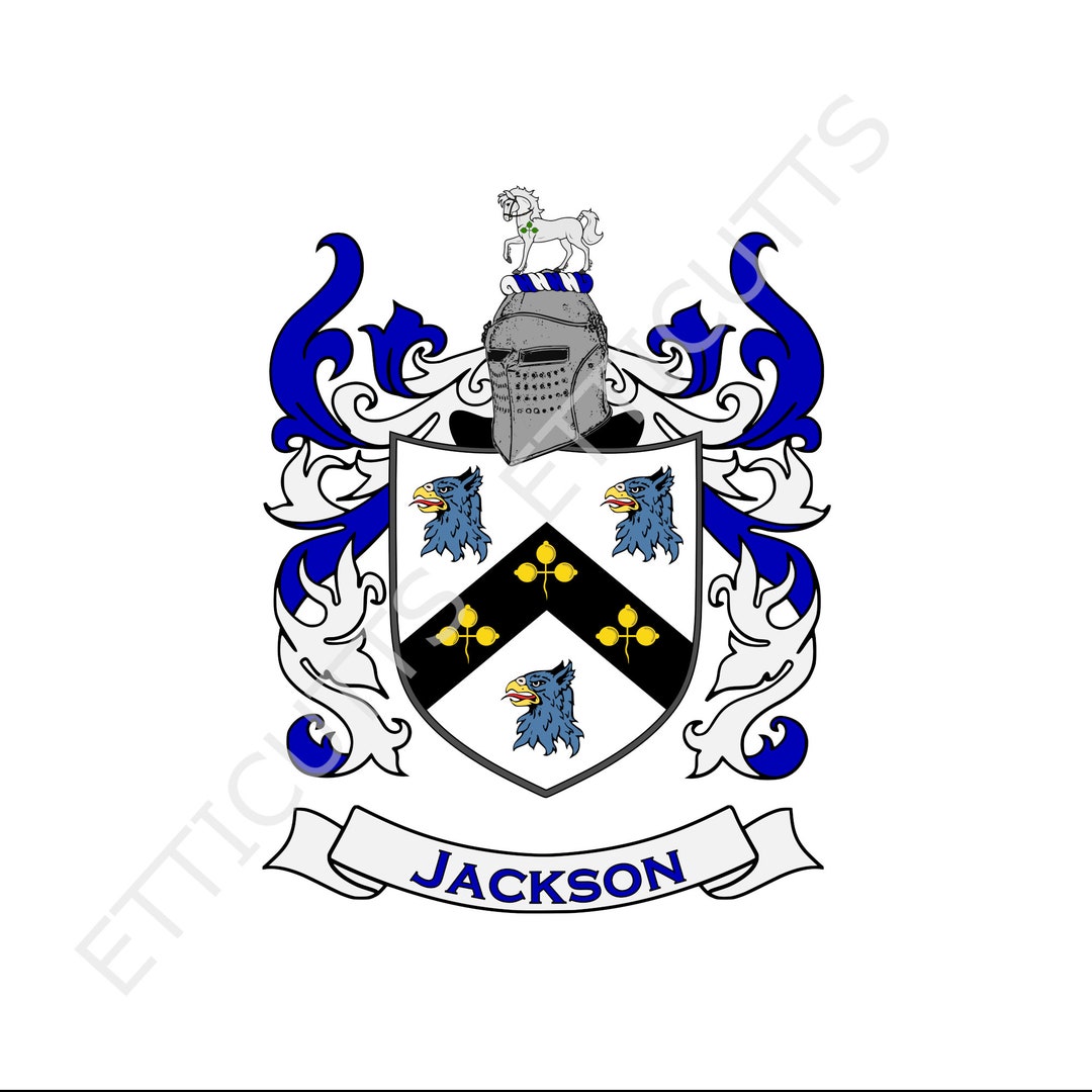 Jackson Coat of Arms Print Cut Sublimate Engrave Digital Download ...