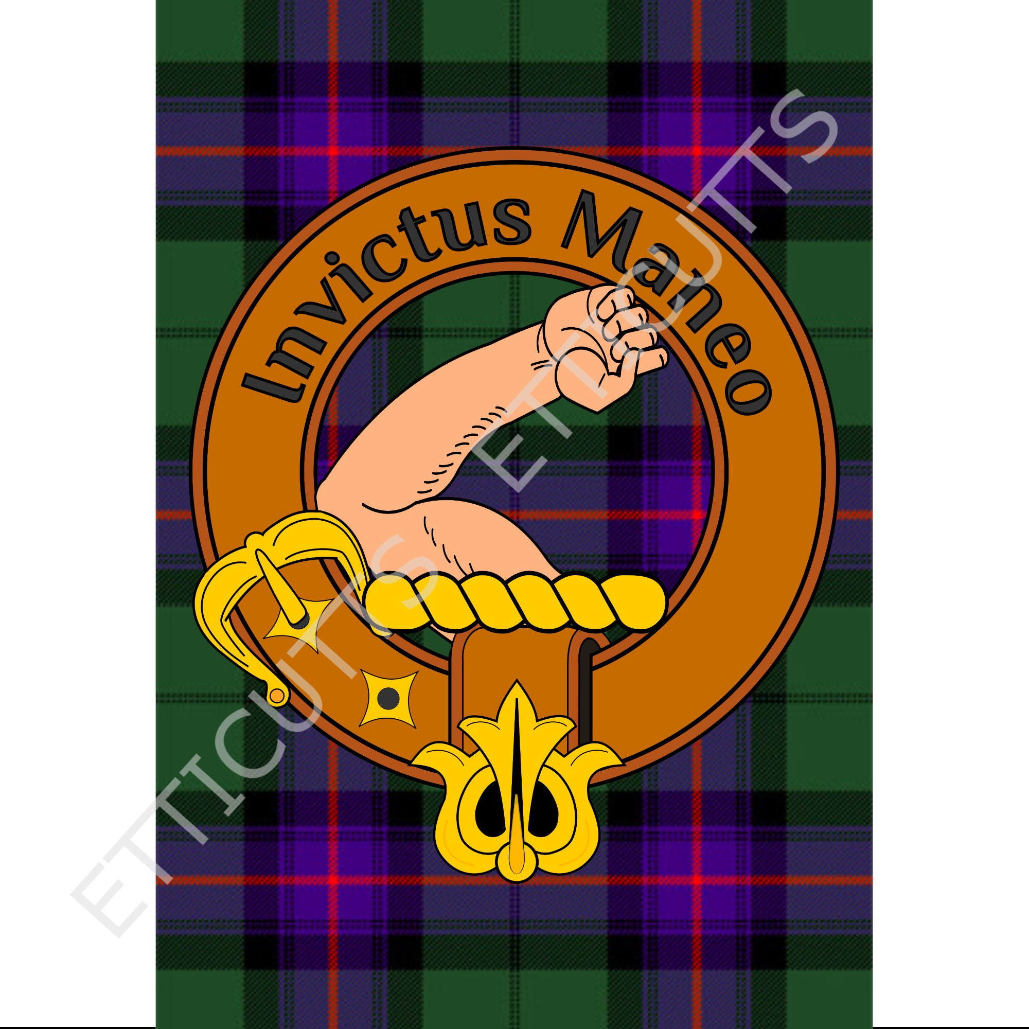 Downloadable Armstrong Clan Badge Print Scottish Clan Gift Art Poster ...