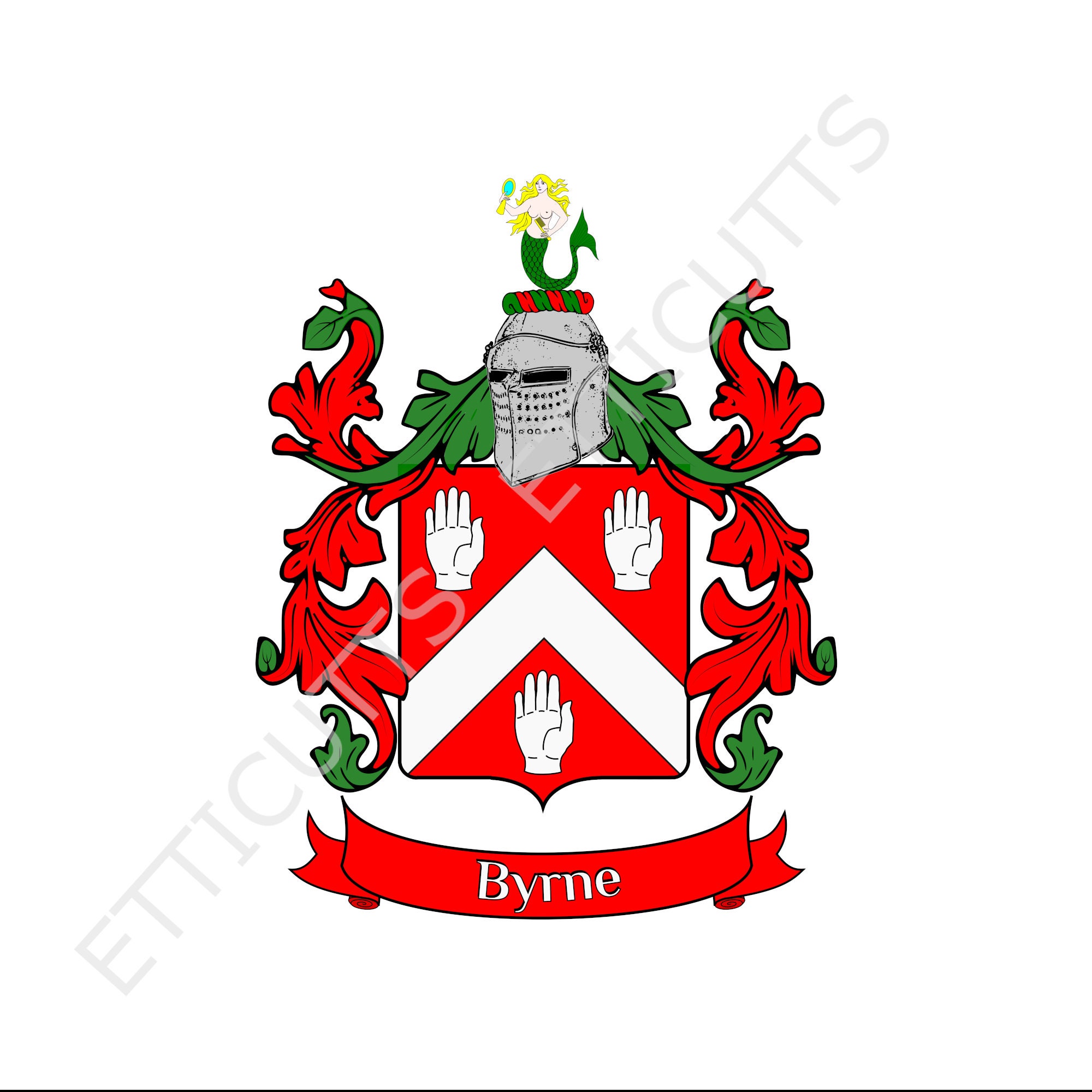 Byrne Coat of Arms Family Crest PDF Download, Printable Coat of Arms ...