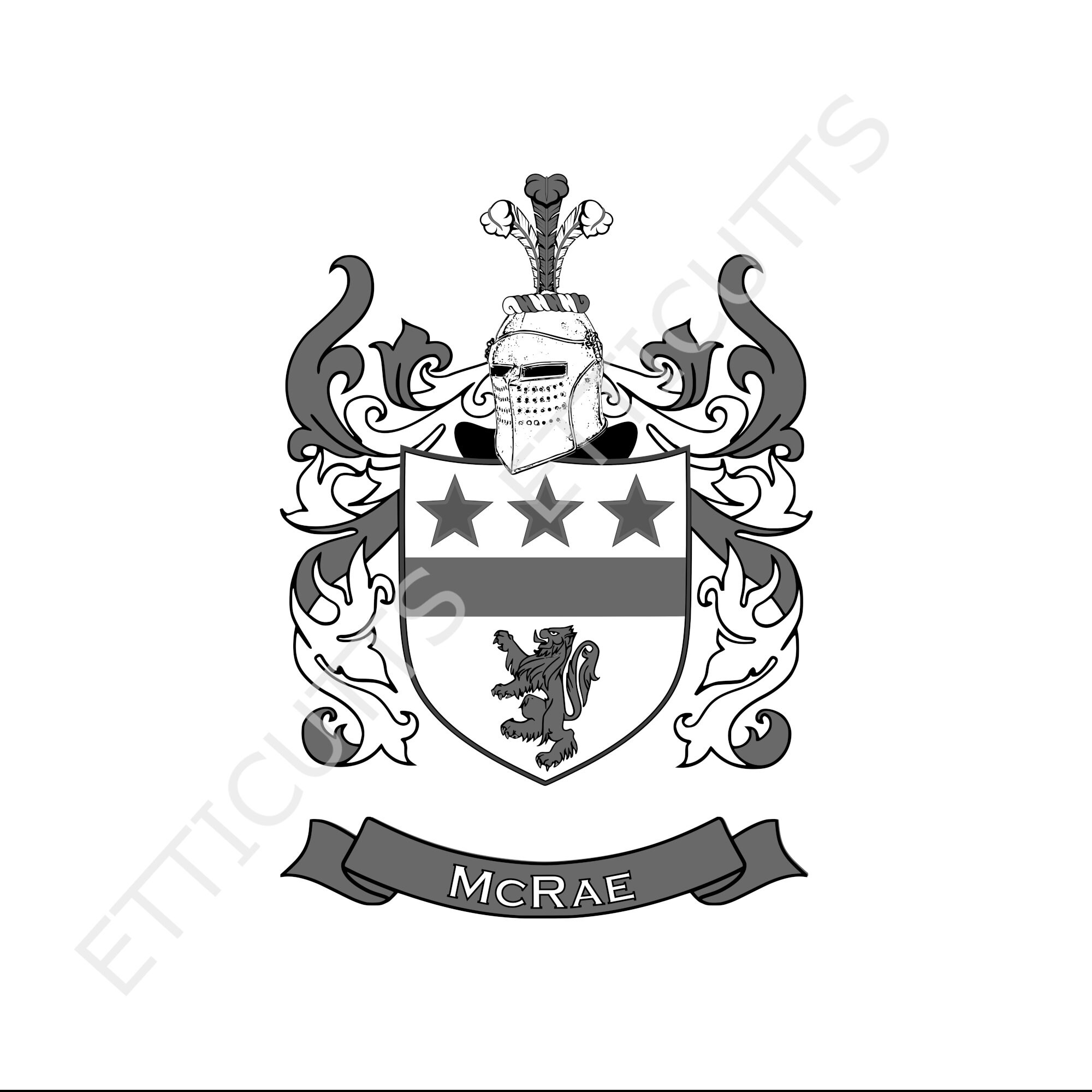 Mcrae Coat of Arms Print Cut Sublimate Engrave Digital Download - Etsy