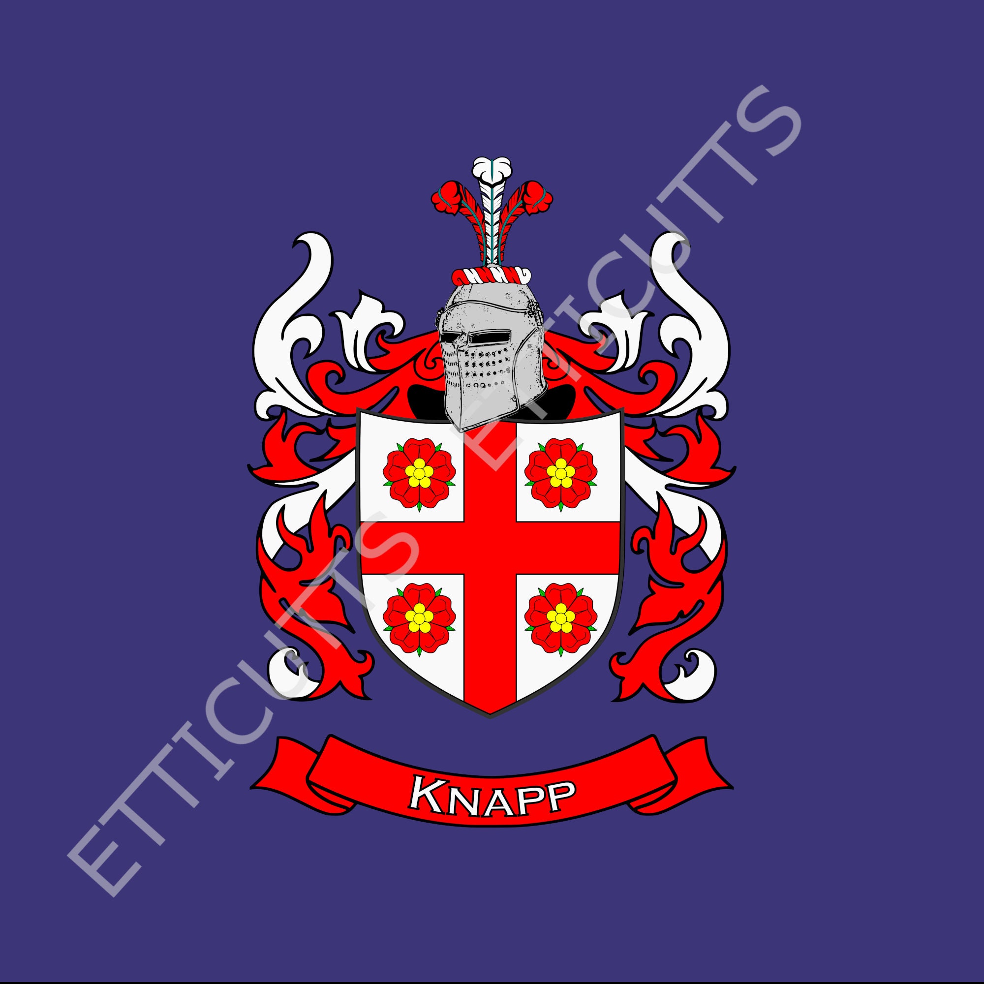 Knapp Coat of Arms Print Cut Sublimate Engrave Digital Download - Etsy