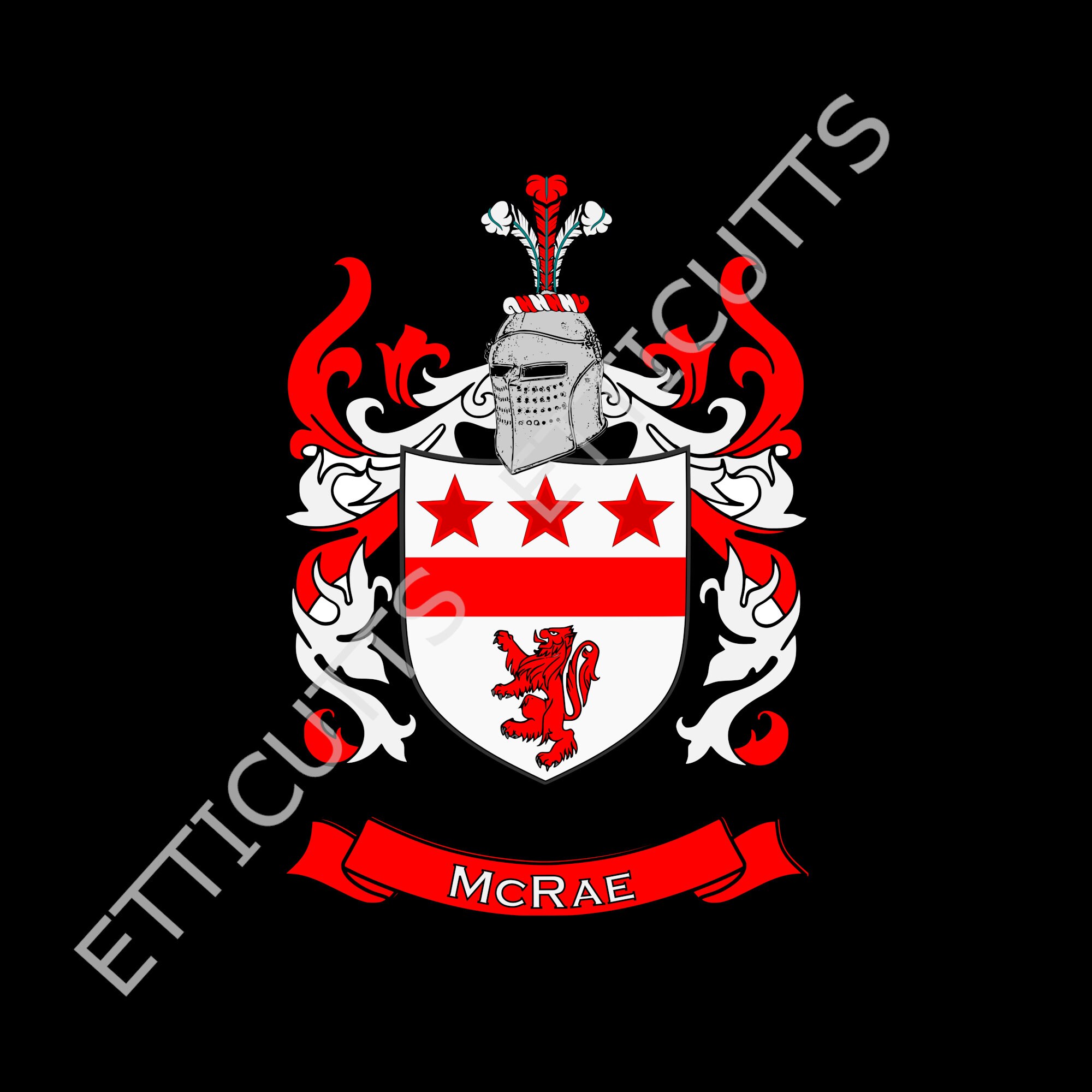 Mcrae Coat of Arms Print Cut Sublimate Engrave Digital Download - Etsy