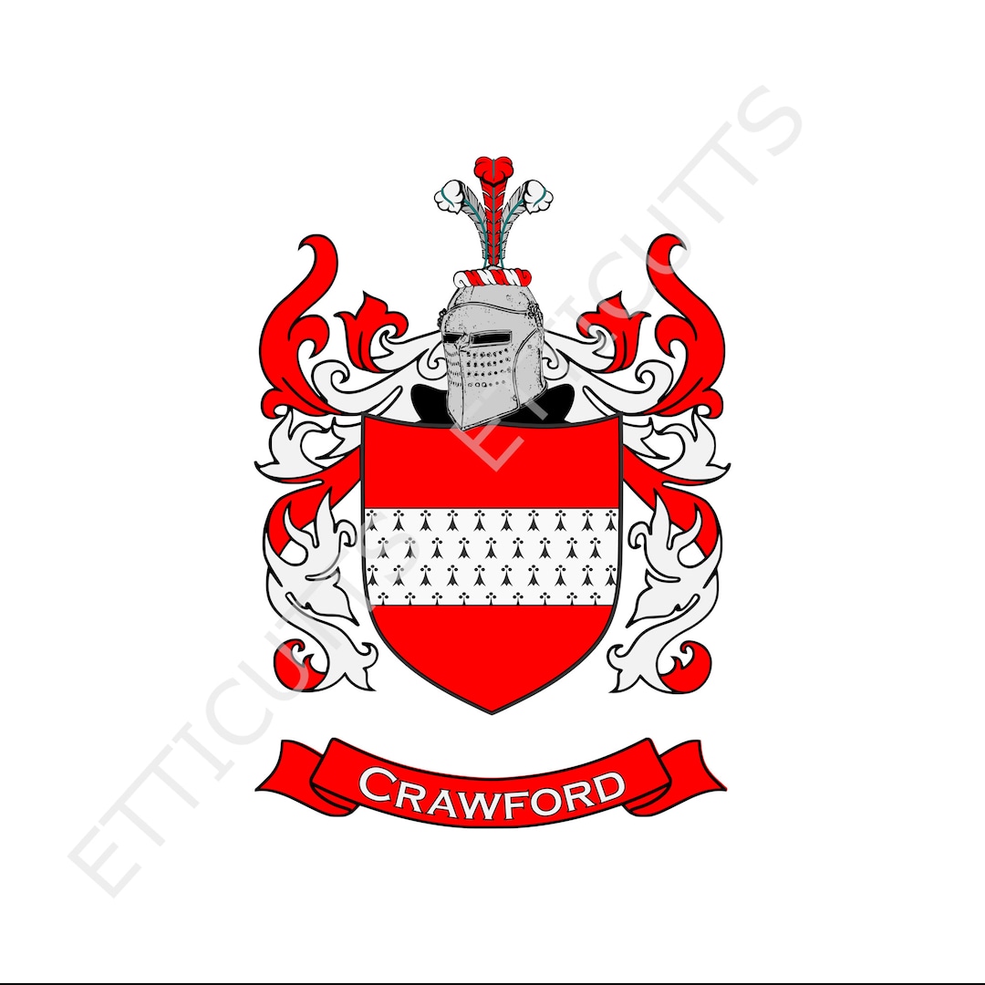 Crawford Coat of Arms Print Cut Sublimate Engrave Digital Download - Etsy