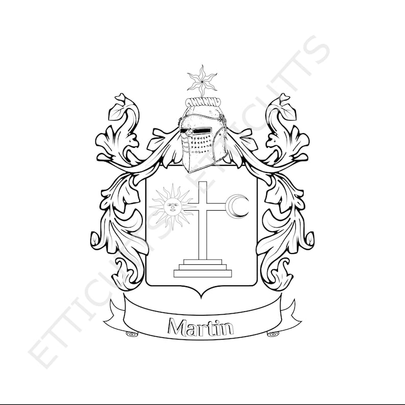 Martin Coat of Arms Family Crest PDF Download, Printable Coat of Arms ...