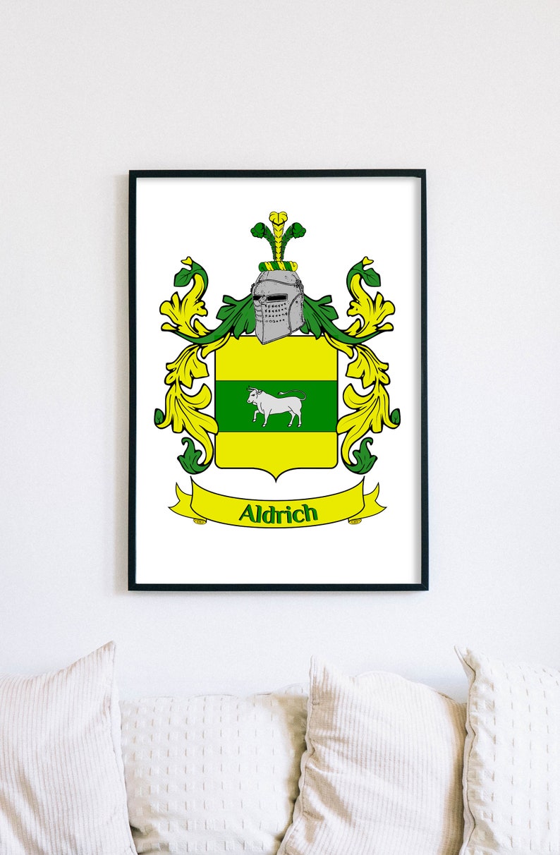Aldrich Coat of Arms Family Crest PDF Download, Printable Coat of Arms ...