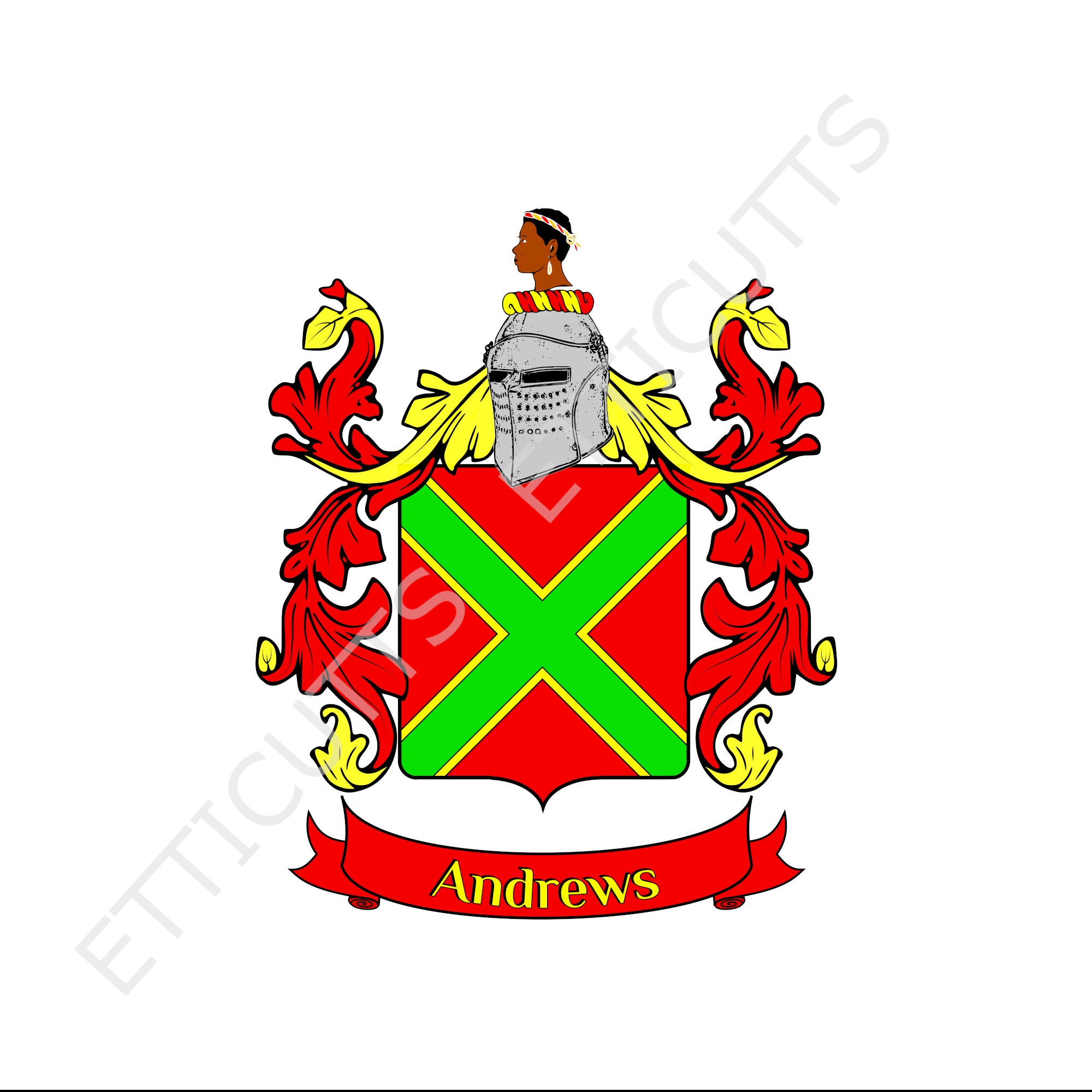 Andrews Coat of Arms Family Crest PDF Download, Printable Coat of Arms ...