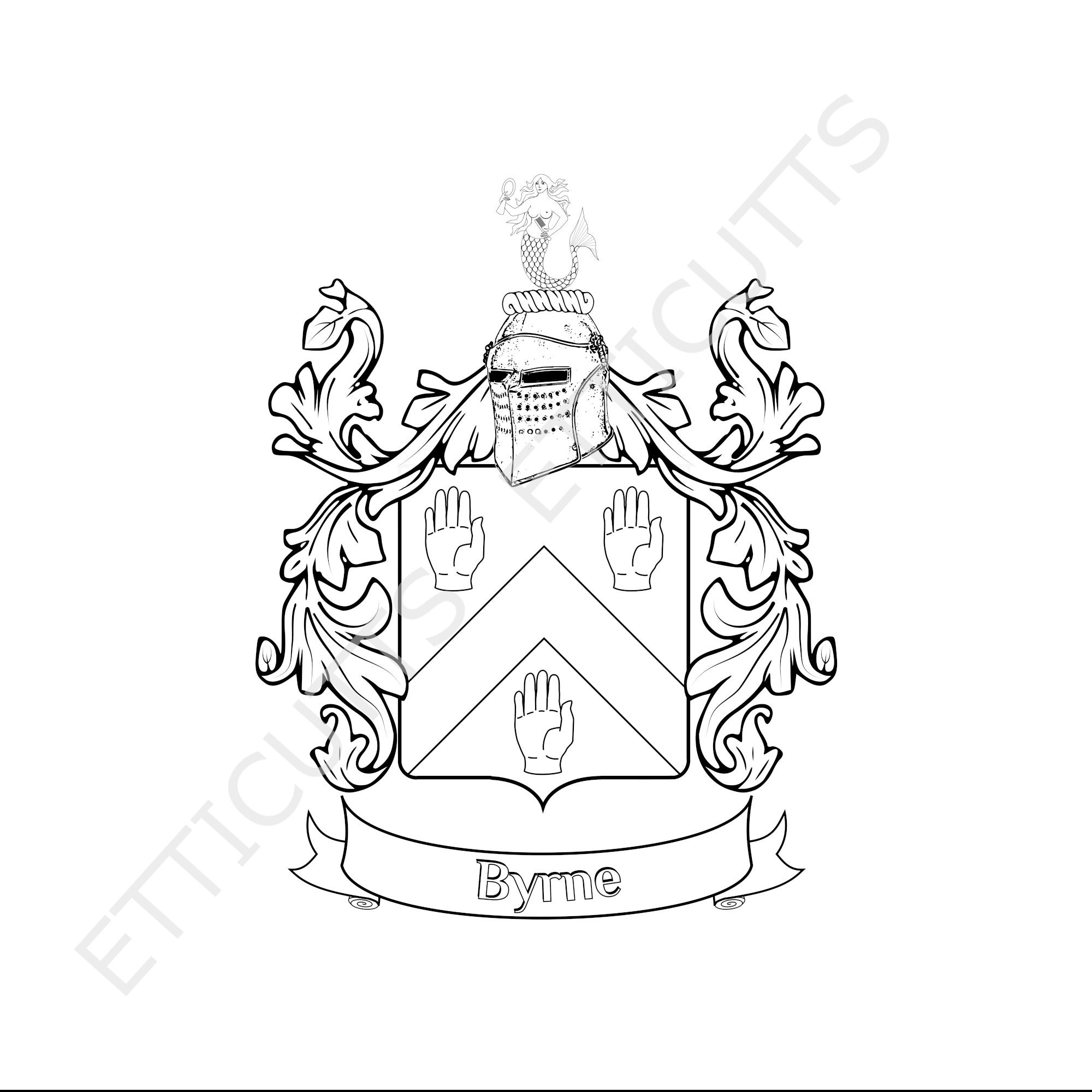 Byrne Coat of Arms Family Crest PDF Download, Printable Coat of Arms ...