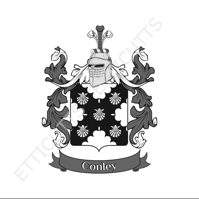 Conley Coat of Arms Family Crest PDF Download, Printable Coat of Arms ...