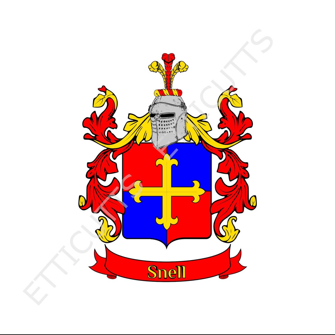 Snell Coat of Arms Family Crest PDF Download, Printable Coat of Arms ...