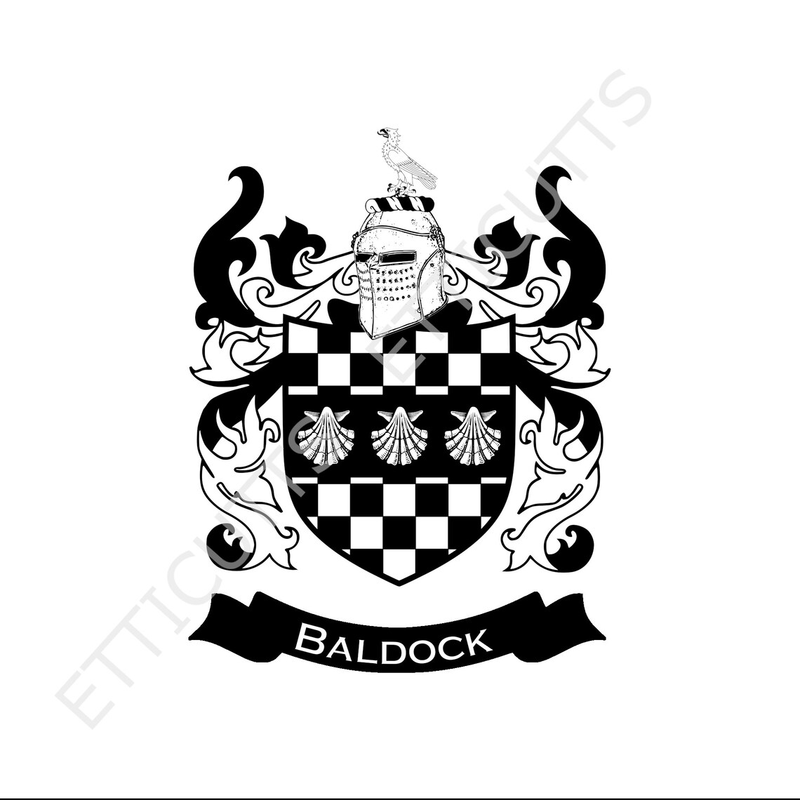 Baldock Coat of Arms Print Cut Sublimate Engrave Digital Download - Etsy