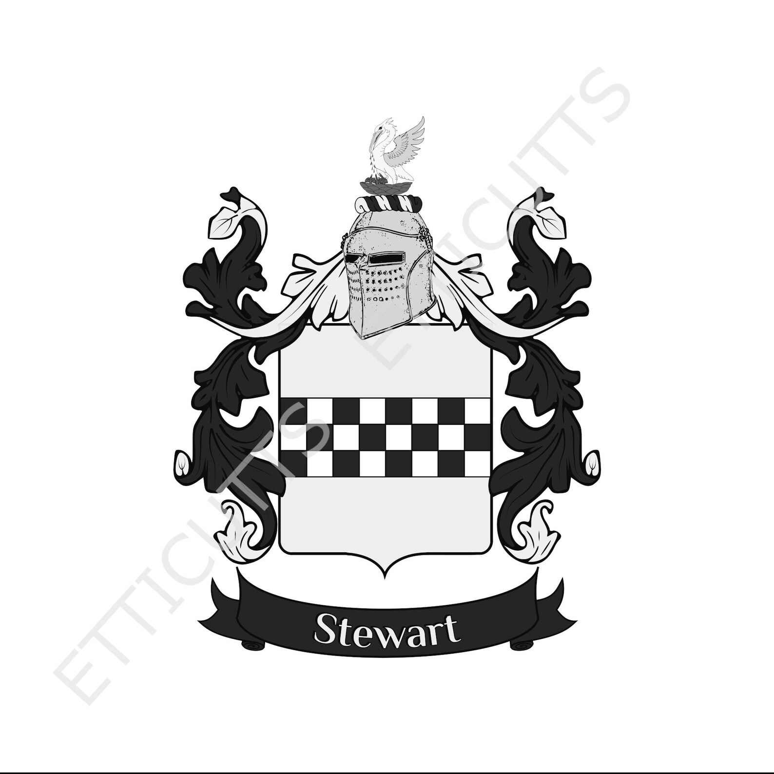 Stewart Coat of Arms Family Crest PDF Download, Printable Coat of Arms ...