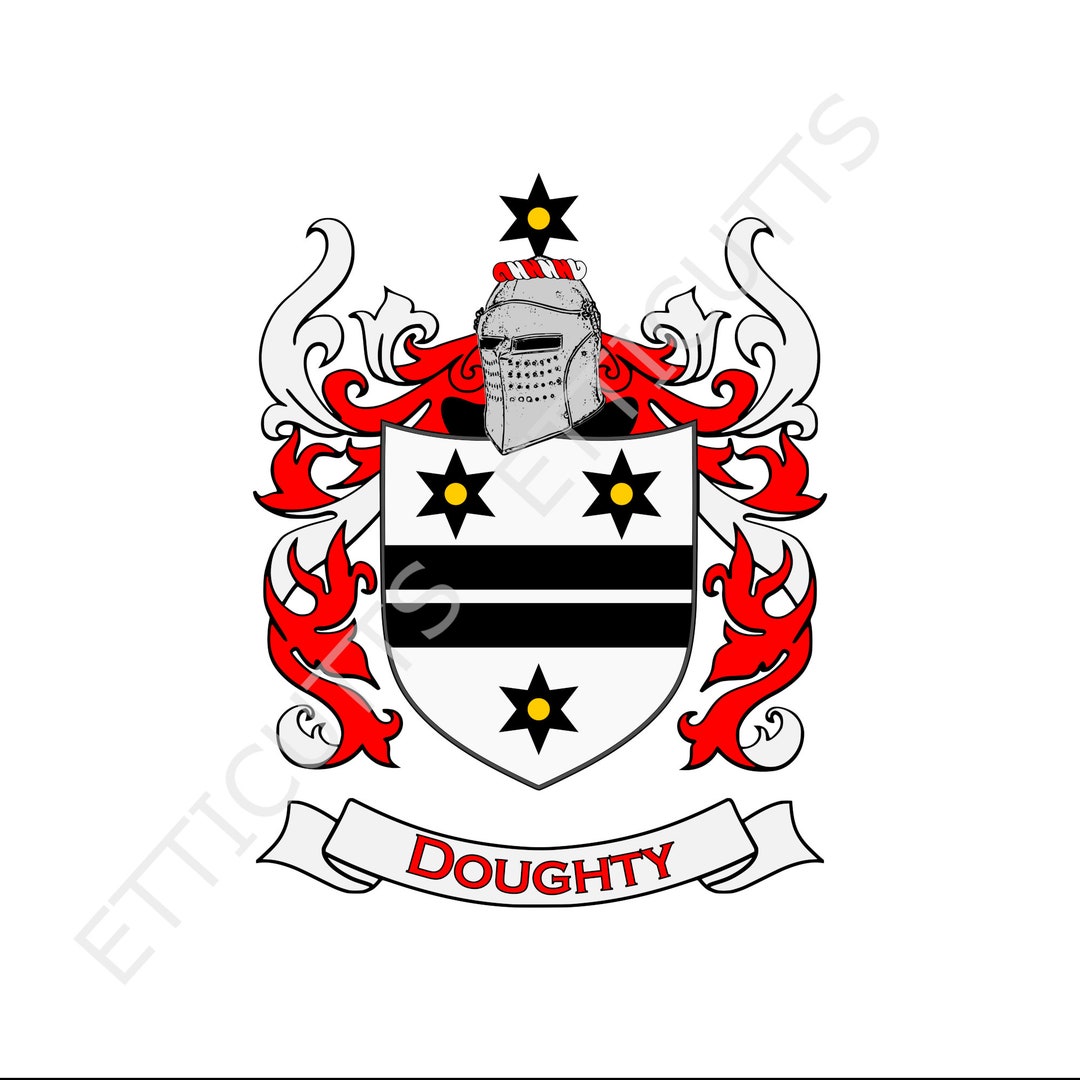 Doughty Coat of Arms Print Cut Sublimate Engrave Digital Download - Etsy UK