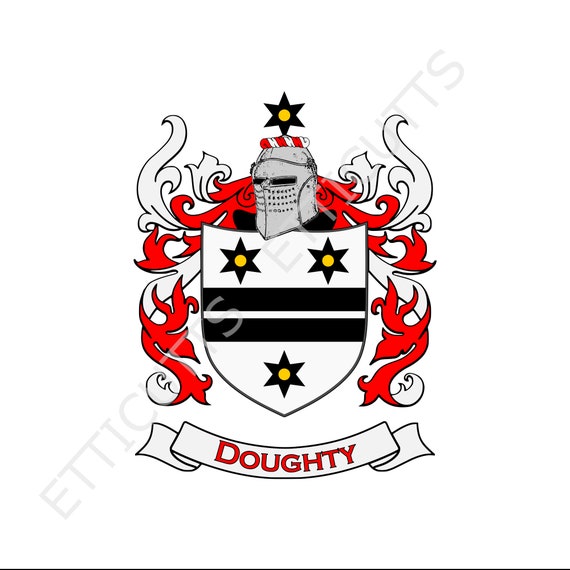Doughty Coat of Arms Print Cut Sublimate Engrave Digital | Etsy