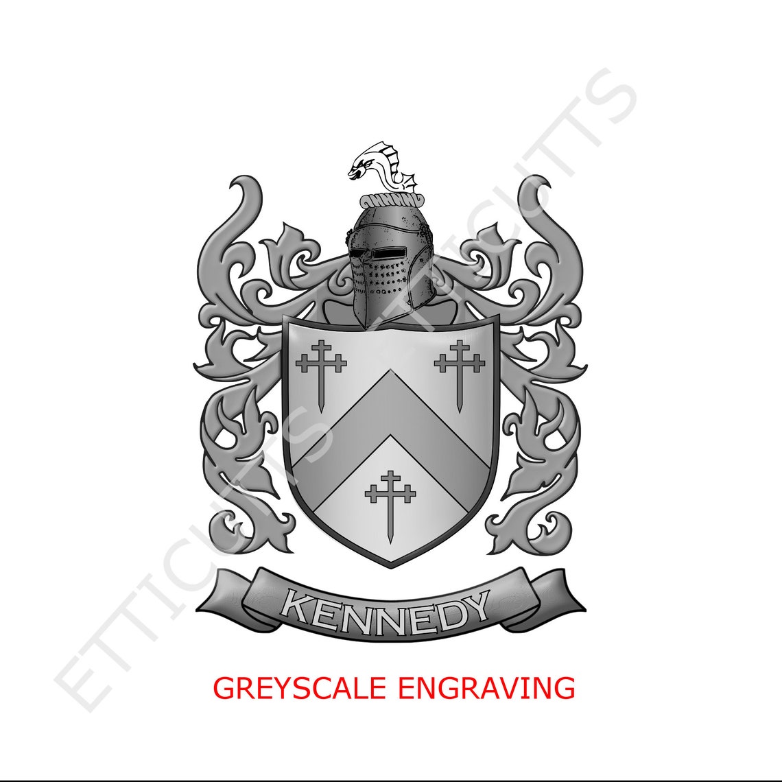 Kennedy Coat of Arms Print Cut Sublimate Engrave Digital Download - Etsy