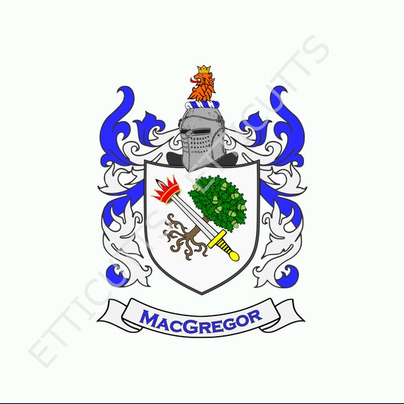 Macgregor Coat of Arms Print Cut Sublimate Engrave Digital | Etsy
