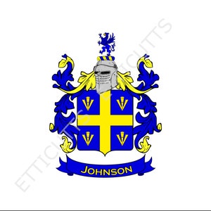 Johnson Coat of Arms Family Crest PDF Download, Printable Coat of Arms ...