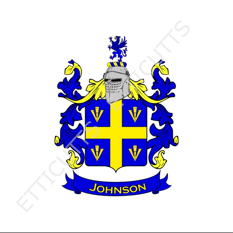Johnson Coat of Arms Family Crest PDF Download, Printable Coat of Arms ...