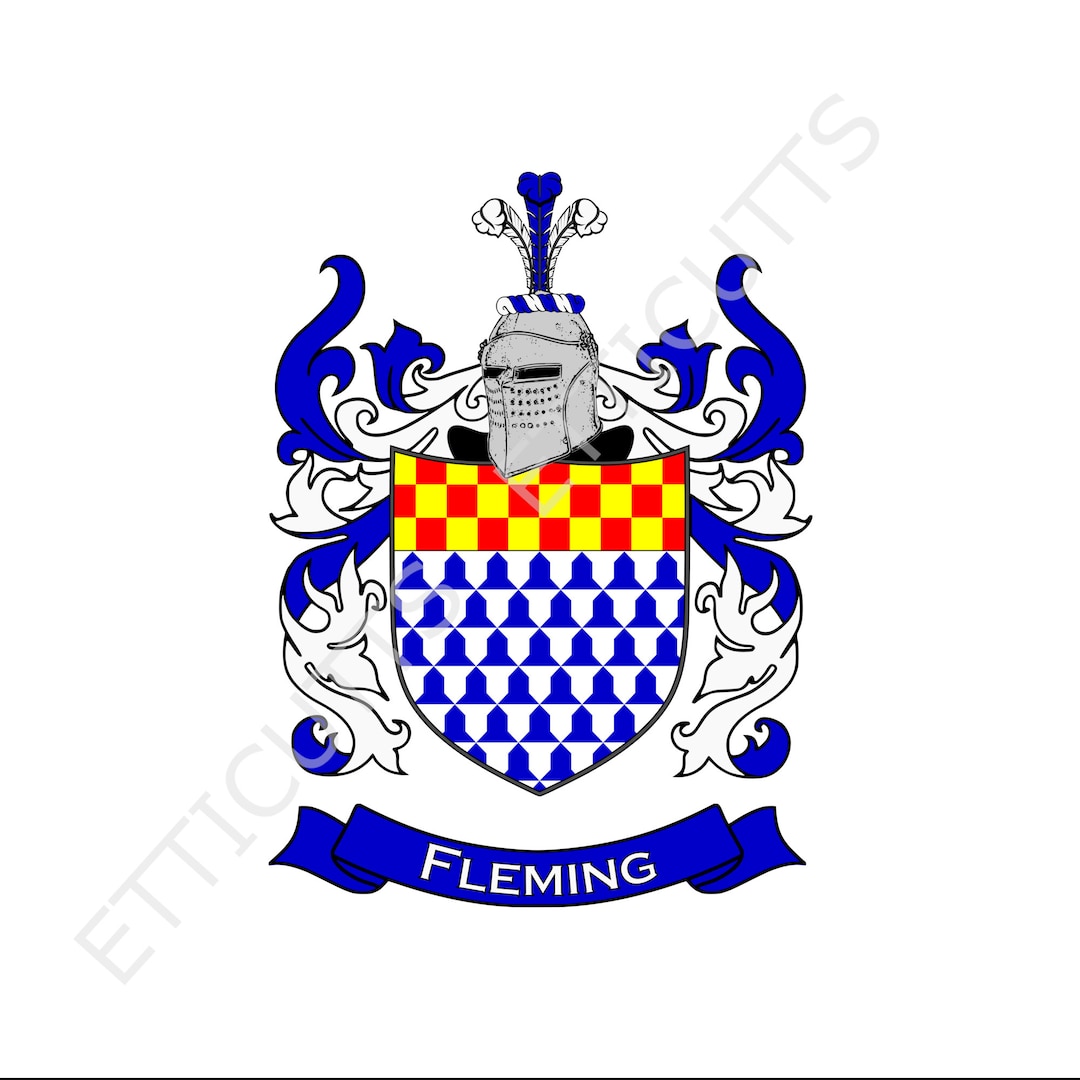 Fleming escudo de armas impresión corte sublimato grabado descarga ...