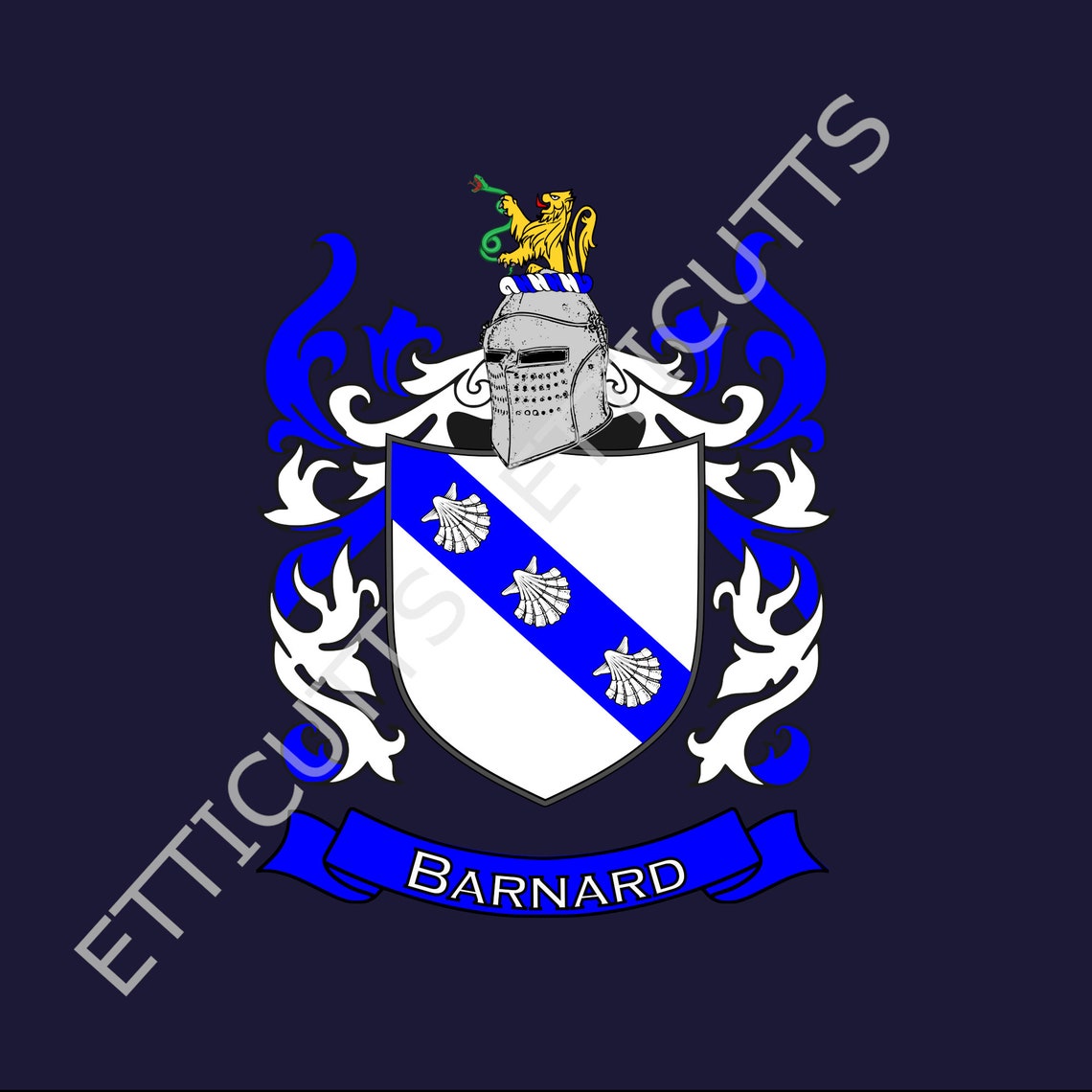 Barnard Coat of Arms Print Cut Sublimate Engrave Digital Download - Etsy
