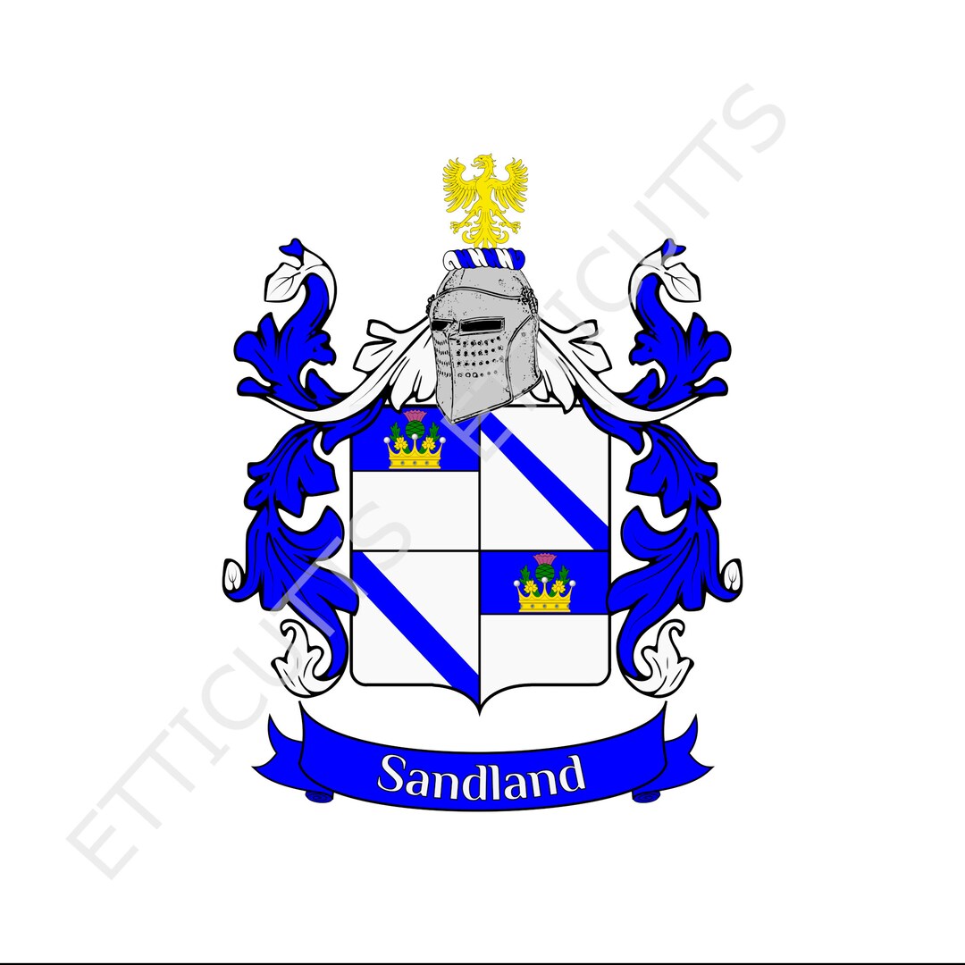 Sandland Coat of Arms Print Cut Sublimate Engrave Digital Download - Etsy