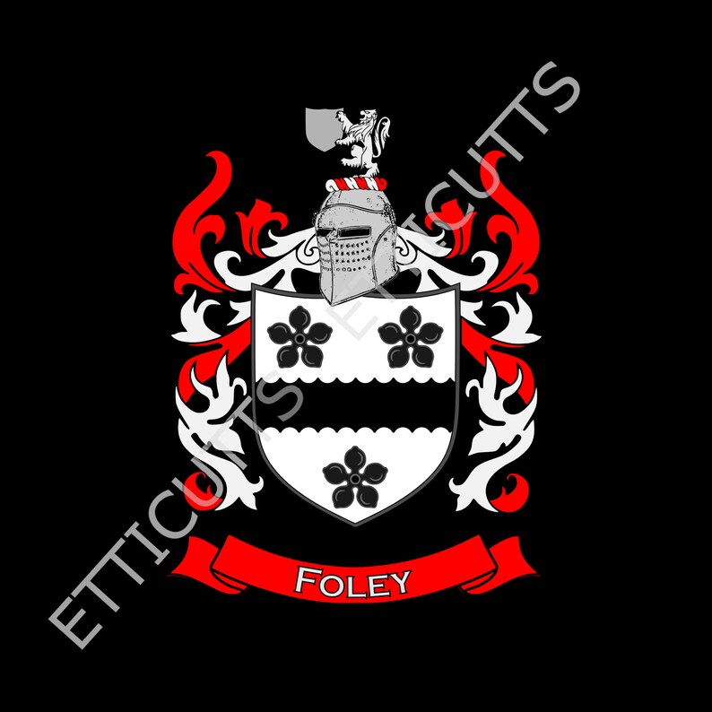 Foley Coat of Arms Print Cut Sublimate Engrave Digital Download - Etsy