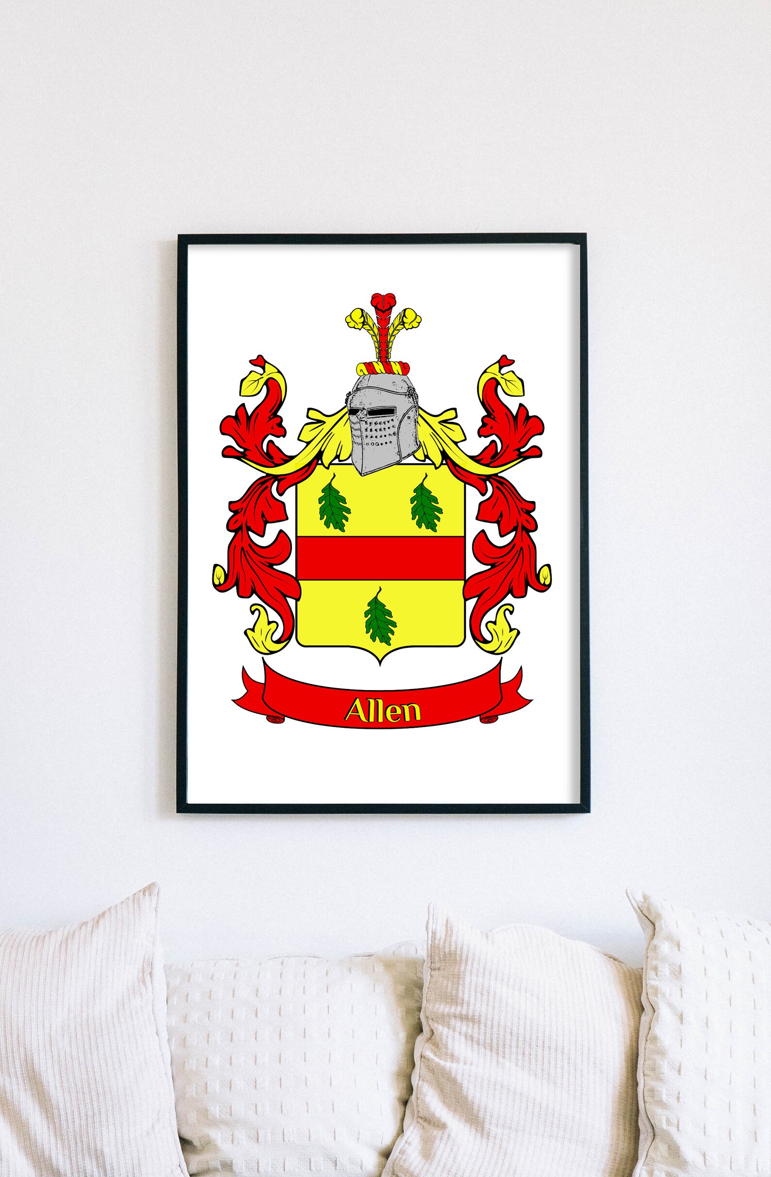 Allen Coat of Arms Family Crest PDF Download, Printable Coat of Arms ...