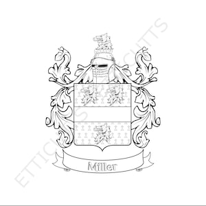 Miller Coat of Arms Family Crest PDF Download, Printable Coat of Arms ...