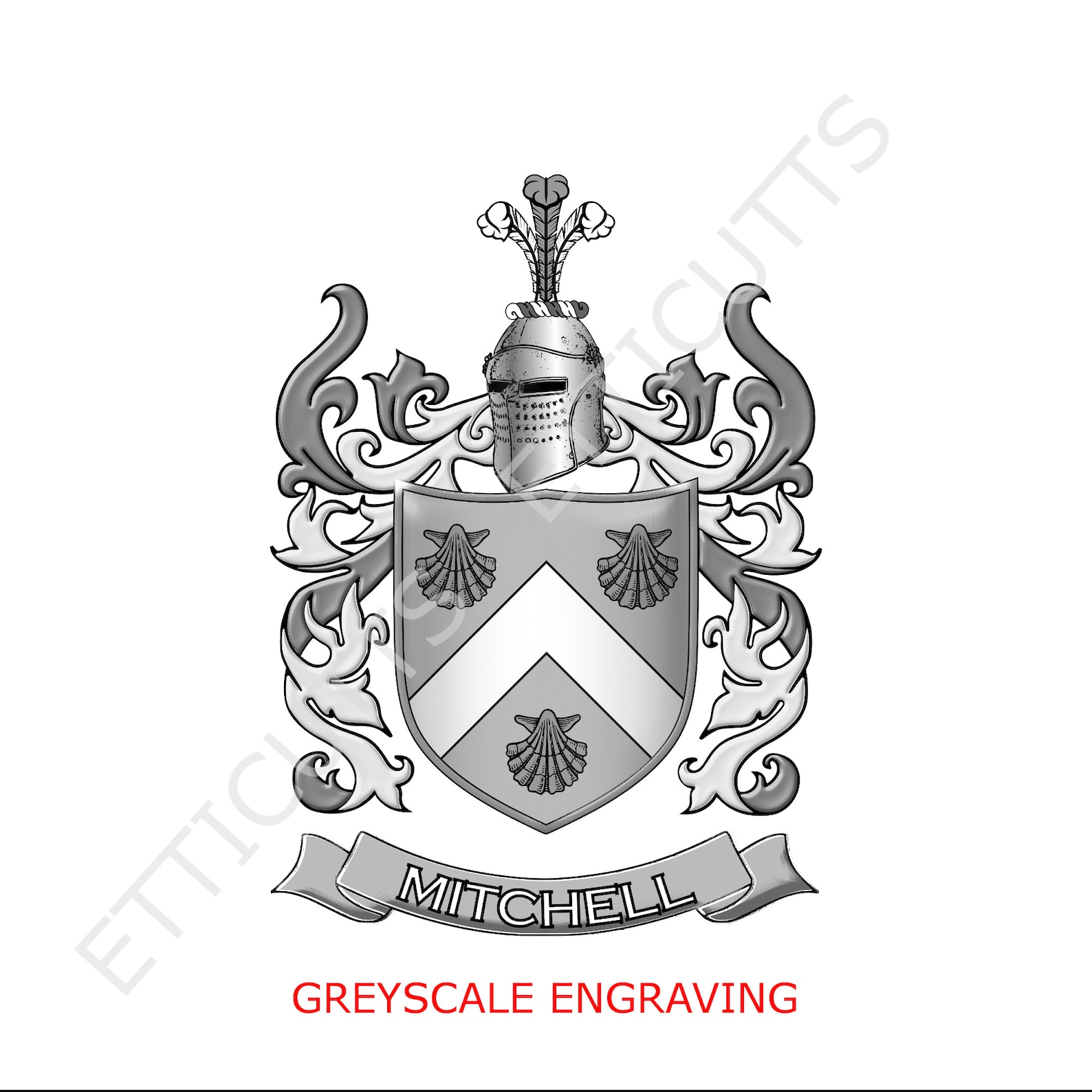 Mitchell Coat of Arms Print Cut Sublimate Engrave Digital Download - Etsy