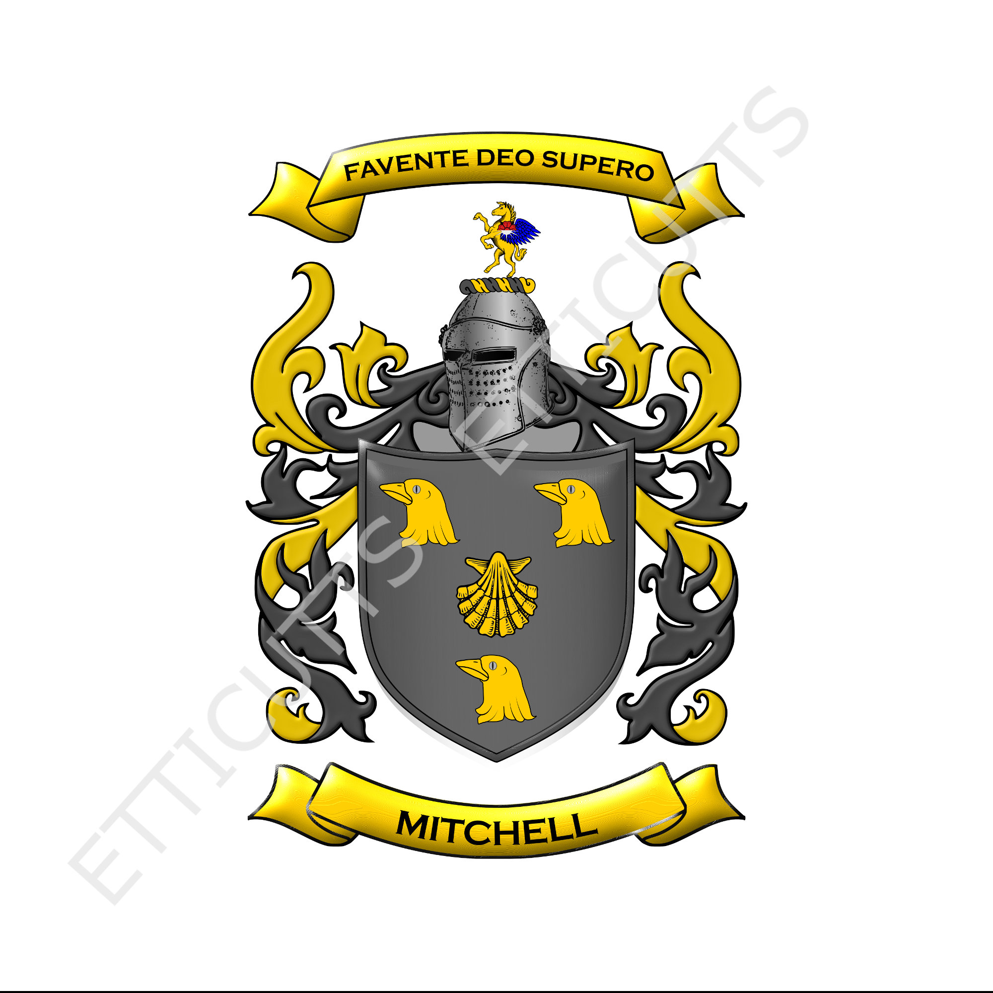 Mitchell Coat Of Arms Truro Digital Télécharger - Etsy France