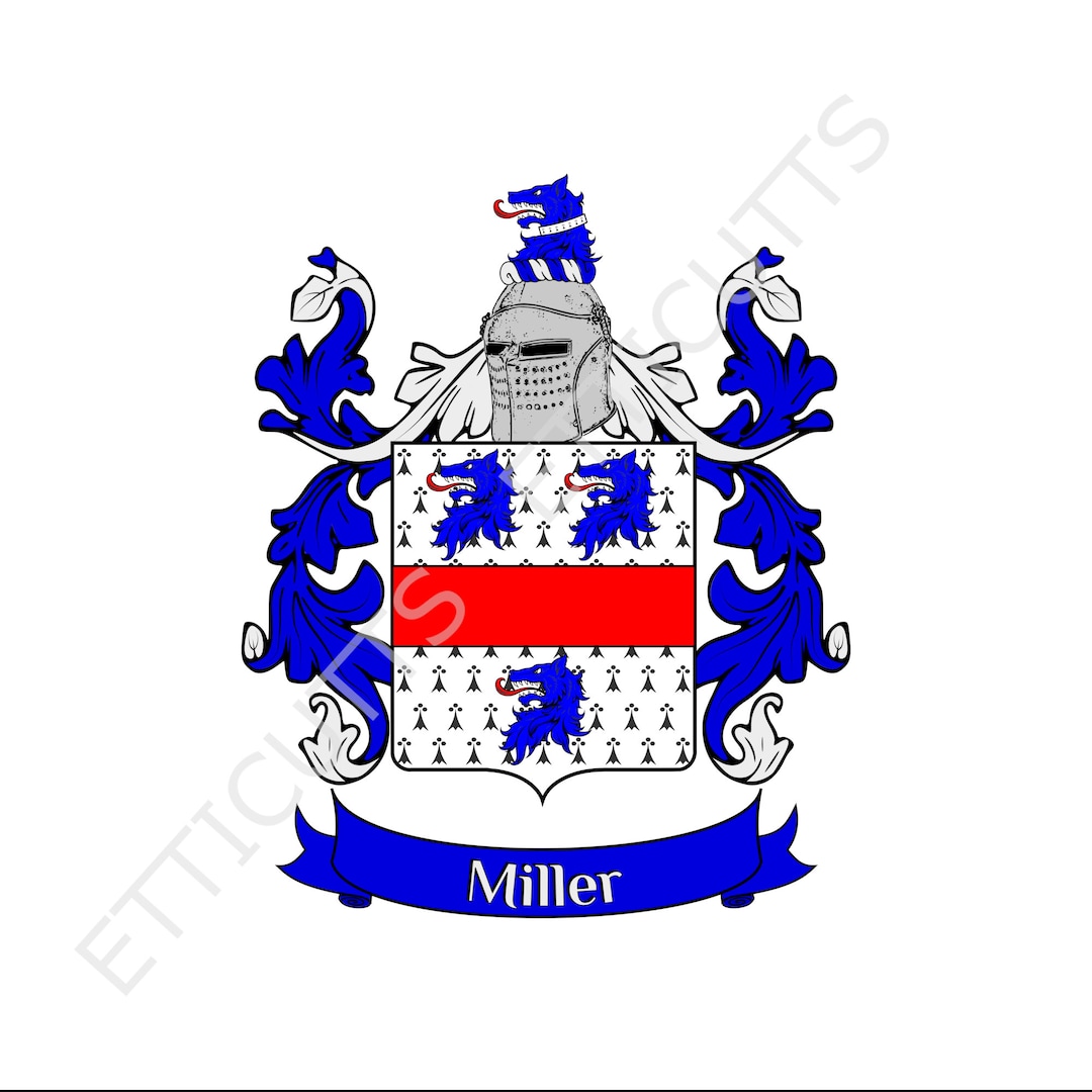 Miller Coat of Arms Family Crest PDF Download, Printable Coat of Arms. - Etsy