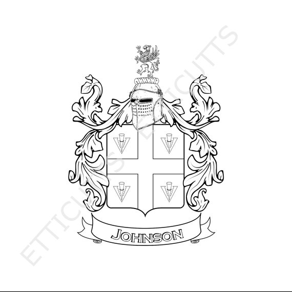 Johnson Family Crest Swedish